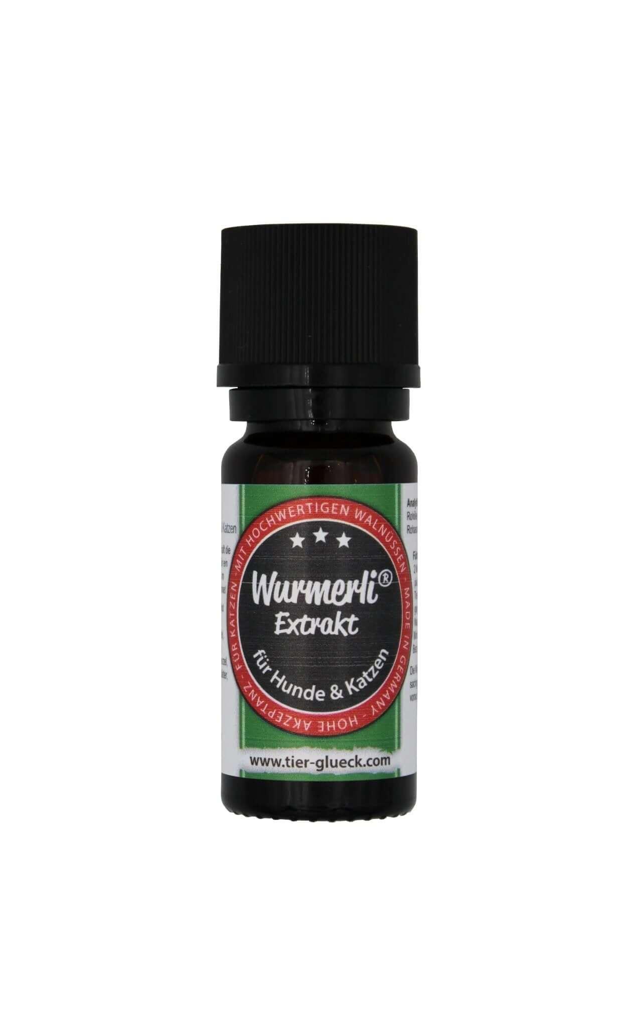 Wurmerli Liquid Hund & Katze – Natürliche Wurmkur Tropfen – Tier Glück